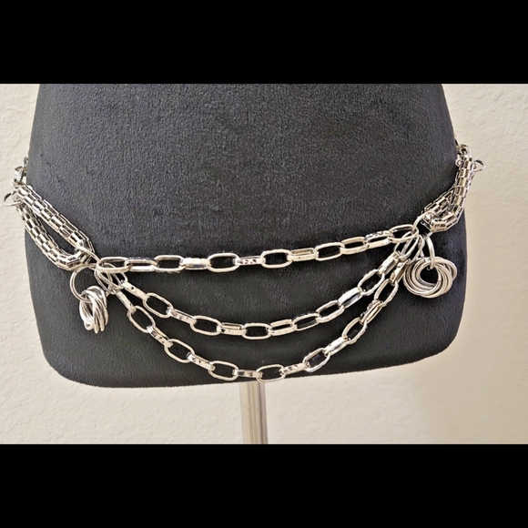 bebe | Accessories | Bebe Silver Chain Belt | Poshmark